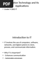 CBSE Class 10 IT: Chapter 1 Overview | PDF