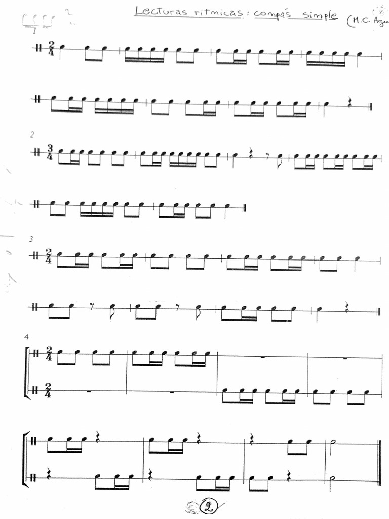 Ritmo 2 lenguaje | PDF