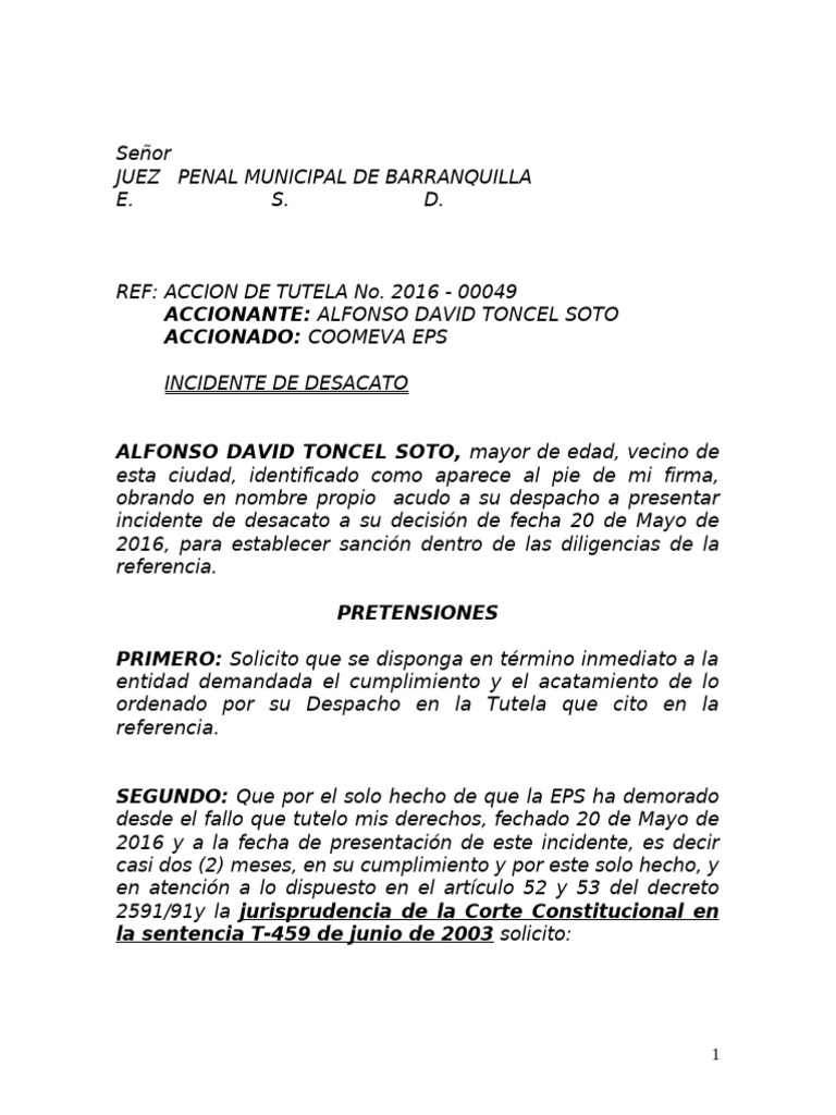 Desacato Poncho | PDF | Caso de ley | Traumatologia