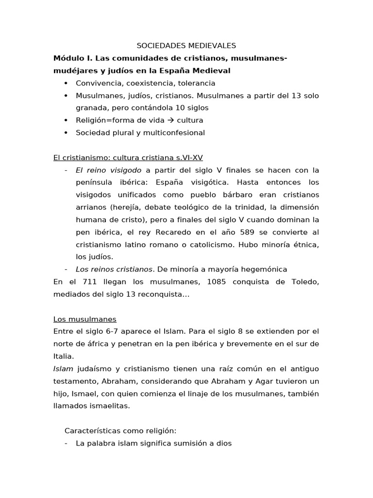 Sociedades Medievales | PDF | Islam sunita | Ali