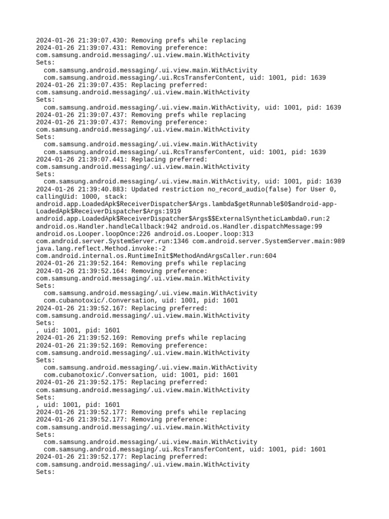 PM Debug Info | PDF | Android (Operating System) | Mobile Phones