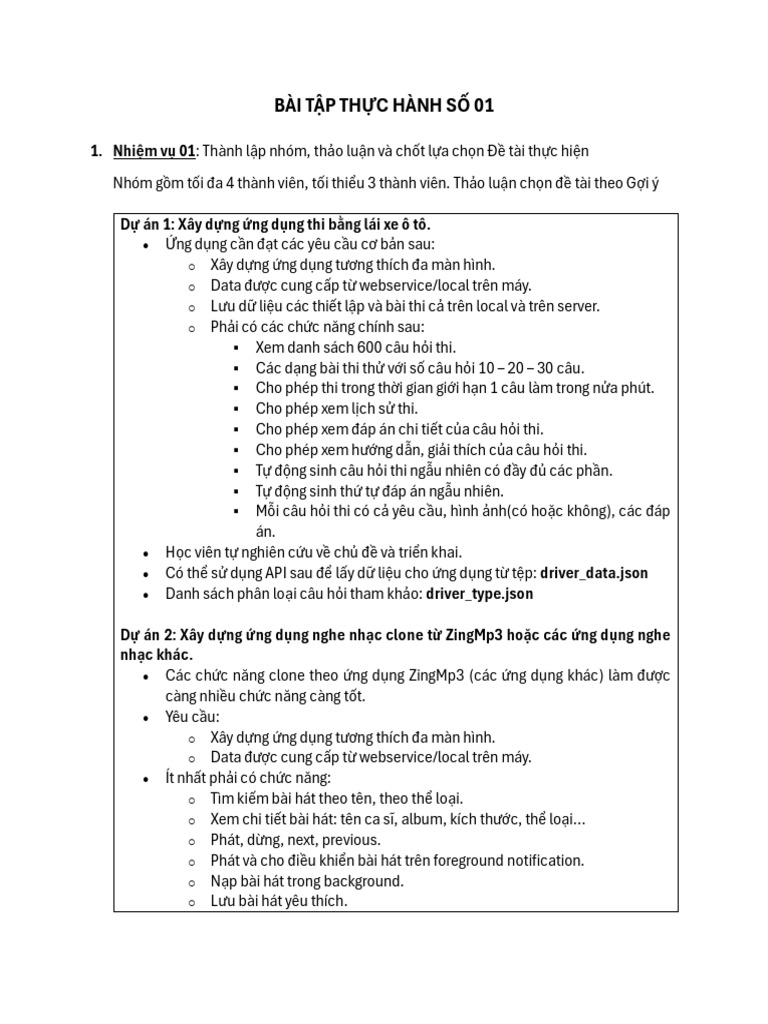 CSE441_BTTH 01 | PDF