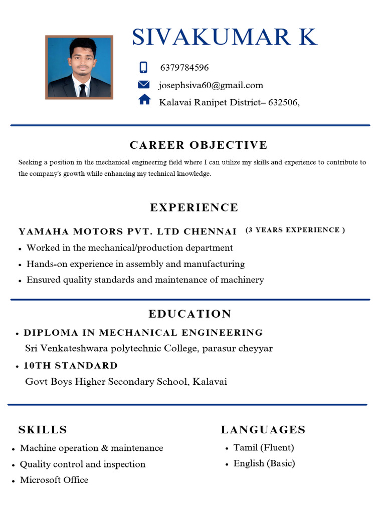 SIVAKUMAR Resume - 20250323 - 132823 - 0000 | PDF