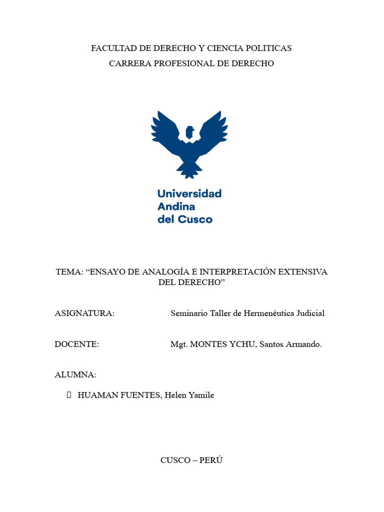 Ensayo de Hermeneutica | PDF | Analogía | Justicia