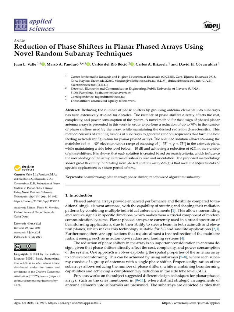 Reduction_of_Phase_Shifters_in_Planar_Phased_Array | PDF | Antenna ...