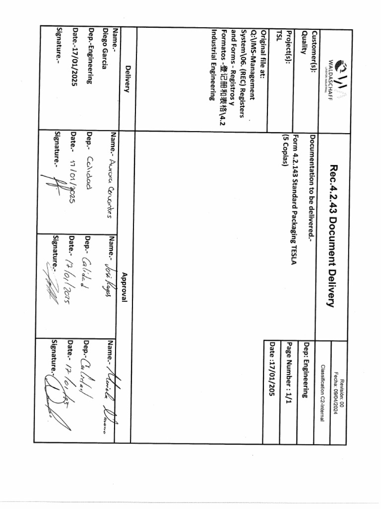 Document Delivery Standard Packaging Pdf