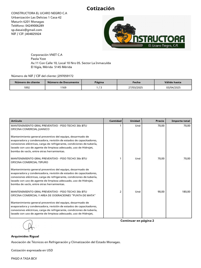 Cotización -1169-1 | PDF | Automatización de edificios | Edificio sustentable