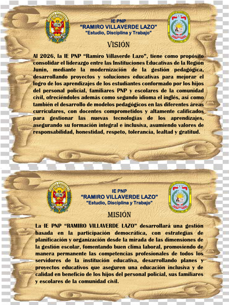 Misión y Visión 2025 | PDF