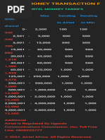 AIRTEL Tariff Guide Poster A1 | PDF | Trade | Finance & Money Management