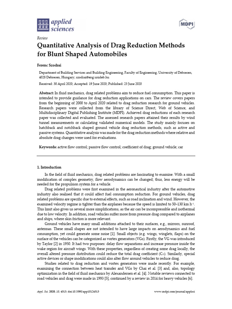 Quantitative_Analysis_of_Drag_Reduction_Methods_fo | PDF | Drag ...