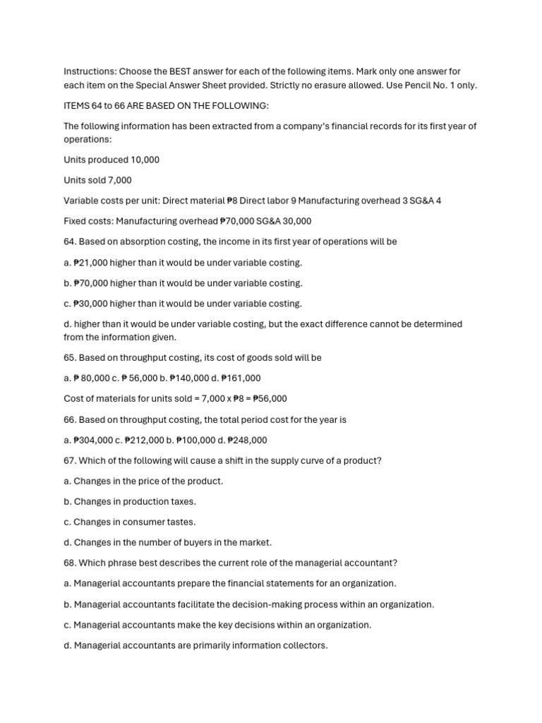 Managerial Accountant's Role Explained | PDF