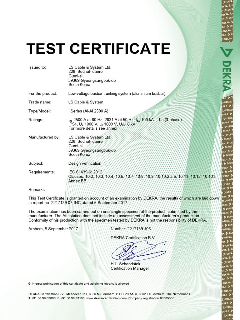 I-Series DEKRA AL 2500A - Compressed | PDF | Insulator (Electricity ...