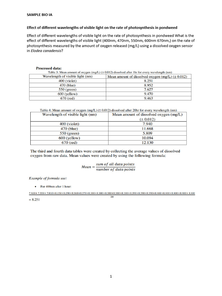 Sample Process Data Anlysis Section Only | PDF