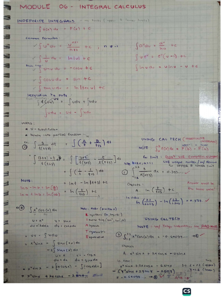 INTEGRAL. Notes | PDF