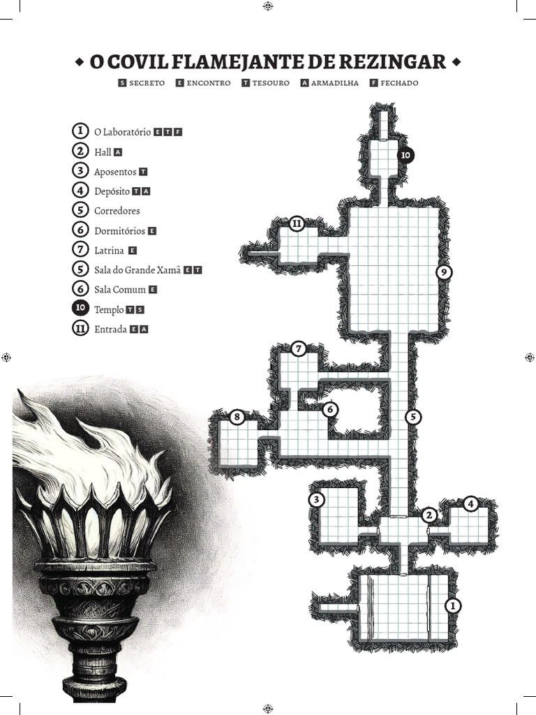 Mapa Do Covil (Com Legendas) | PDF