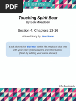 Touching Spirit Bear Chapter 10-13 | PDF