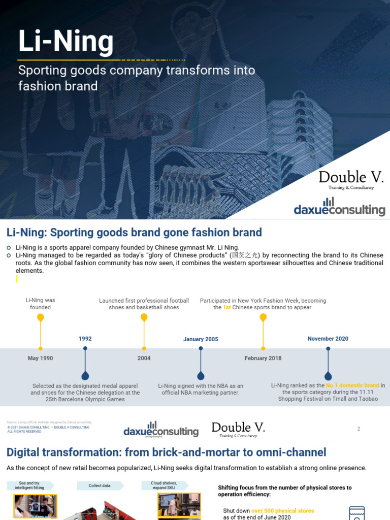 Li Ning China Market Strategy Report by Daxue Consulting | PDF ...