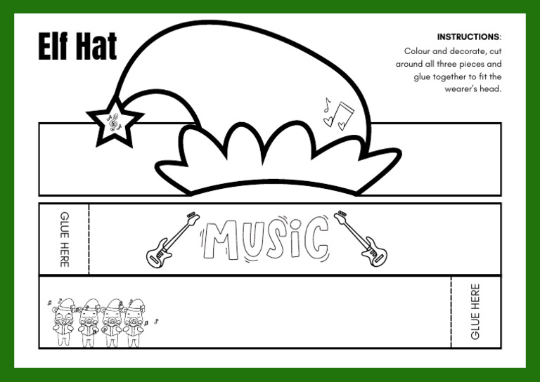 DIY Elf Hat Craft Instructions | PDF