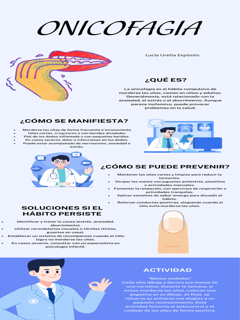 Onicofagia - Lucía Ureña Expósito | PDF | Clavo (anatomía) | Sicología
