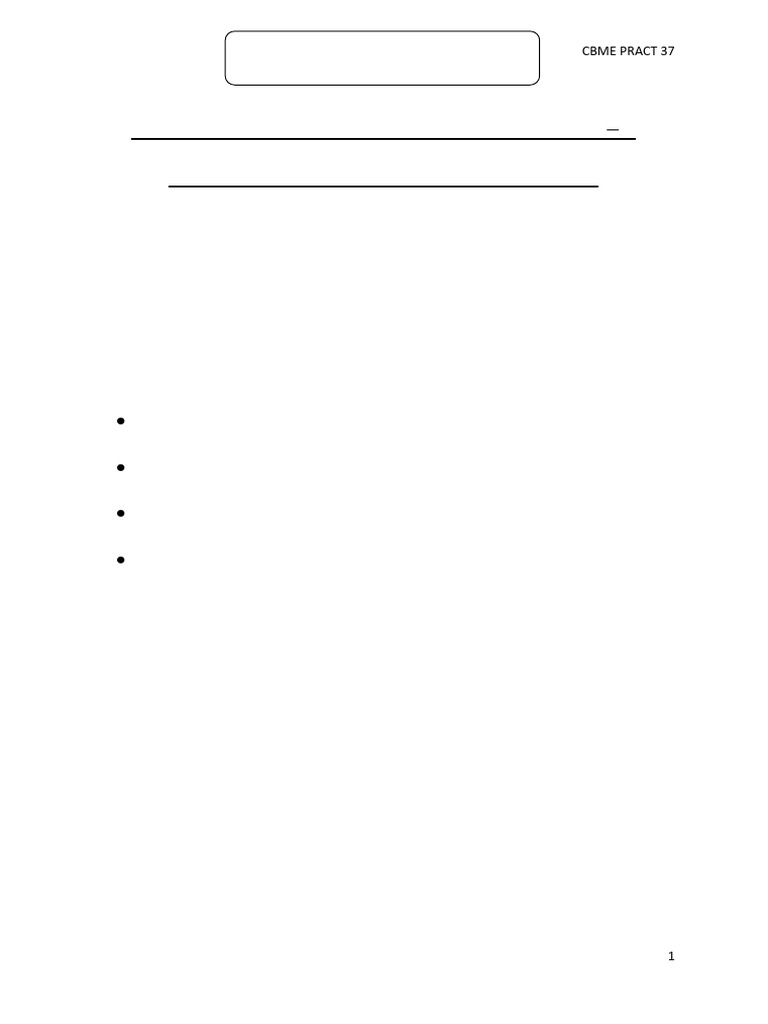 CBME PRACT 37 FGT 3 Gestational Trophoblastic Disease | PDF