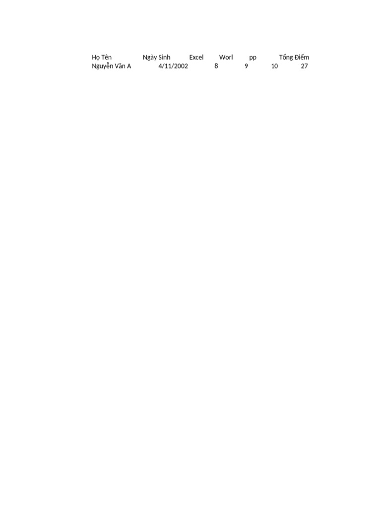 Bai So 1 Lam Quen V I Excel | PDF