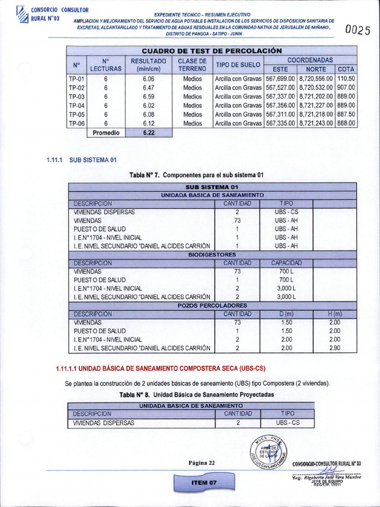 Mejora de Agua y Saneamiento en Navva | PDF | Saneamiento | Tecnología ...