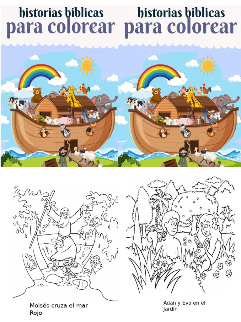 Historias bíblicas para colorear | PDF