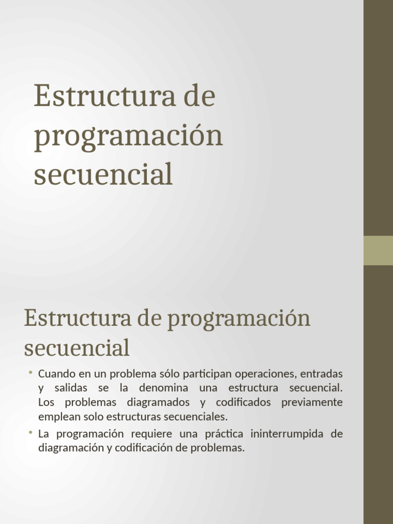 5. Estructura de Programación Secuencial | PDF | Programación de computadoras | Informática