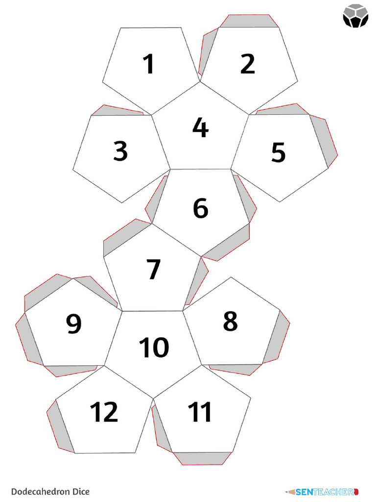 Dodecahedron Dice | PDF
