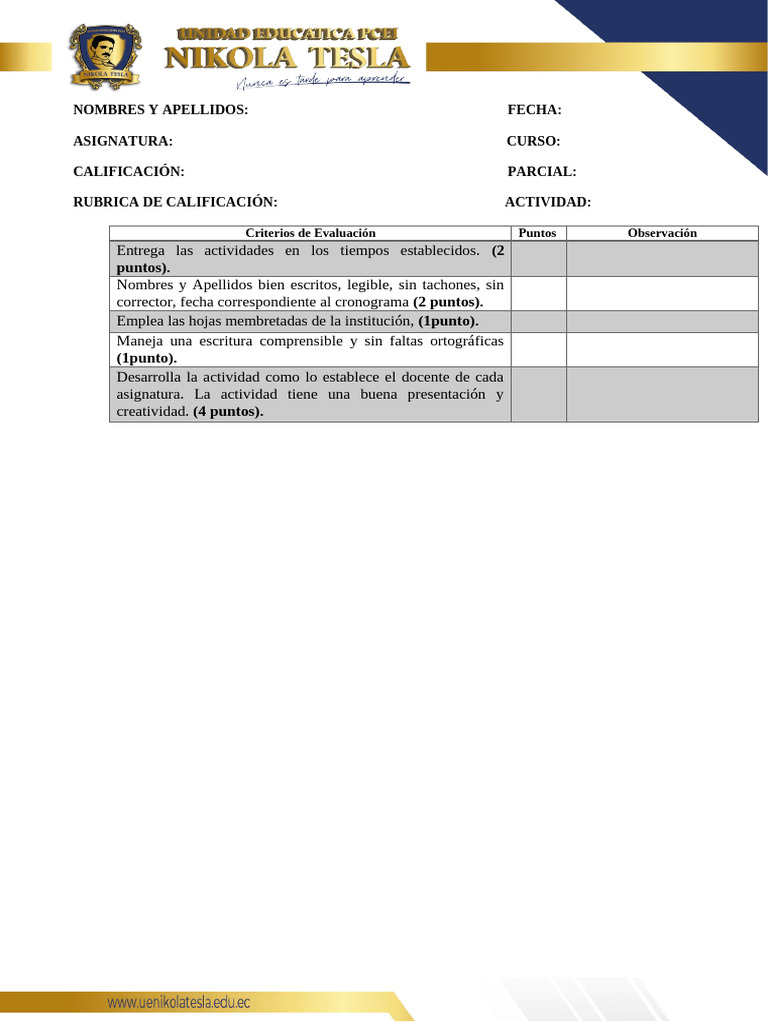 Formato Hoja Membretada 2023 - 2024 | PDF