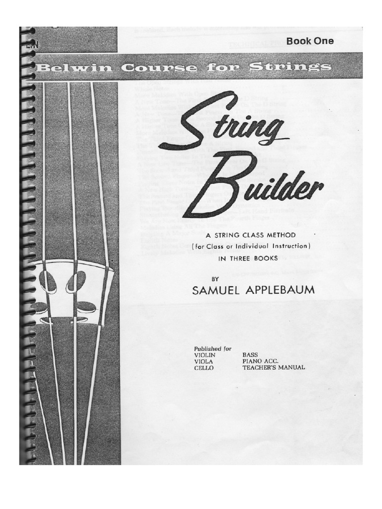 Belwin - String Builder, Book 1-1 - 231104 - 165329 | PDF