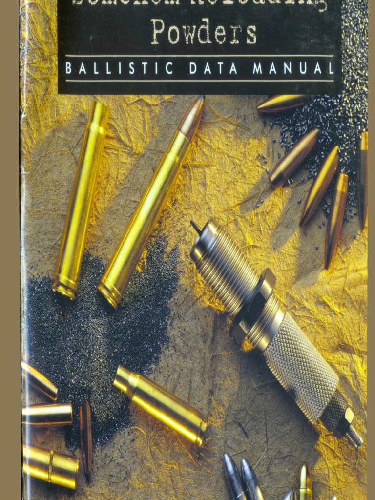 Somchem Reloading Powders - Ballistic Data Manual - Denel (Pty) LTD - 2003 - Somchem - Anna's ...