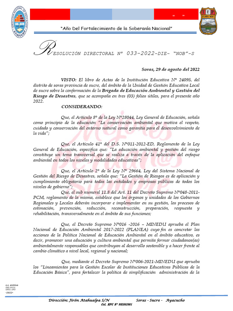 Comite de Brigada 2022 | PDF