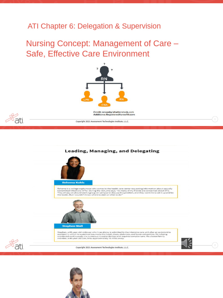 ATI Chapter 6 Delegation and Supervision | PDF | Nursing | Health Care