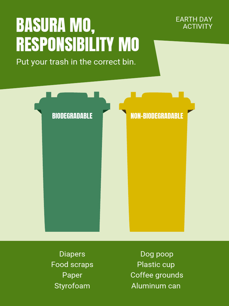 Green Bold Dynamic Biodegradable vs Non-biodegradable Activity ...