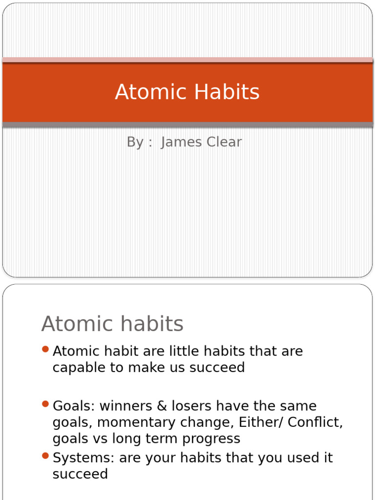 Mastering Atomic Habits for Success | PDF