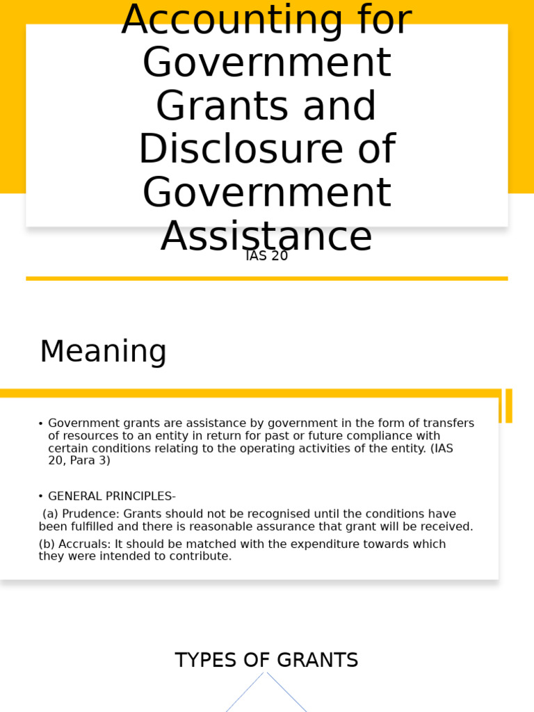 IAS 20 Govt Grants | PDF | Expense | Depreciation