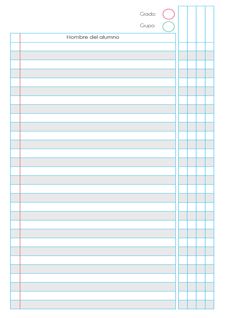 Lista en Blanco Media Carta | PDF