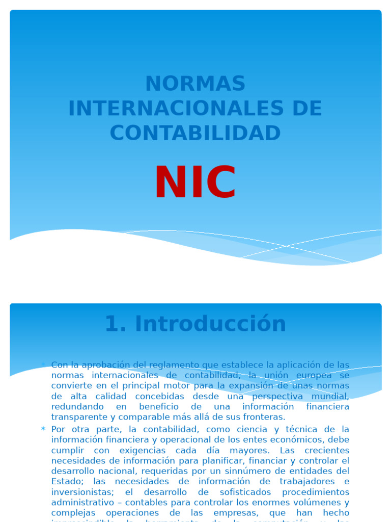 Normas Internacionales de Contabilidad | PDF | Contabilidad | normas internacionales de ...