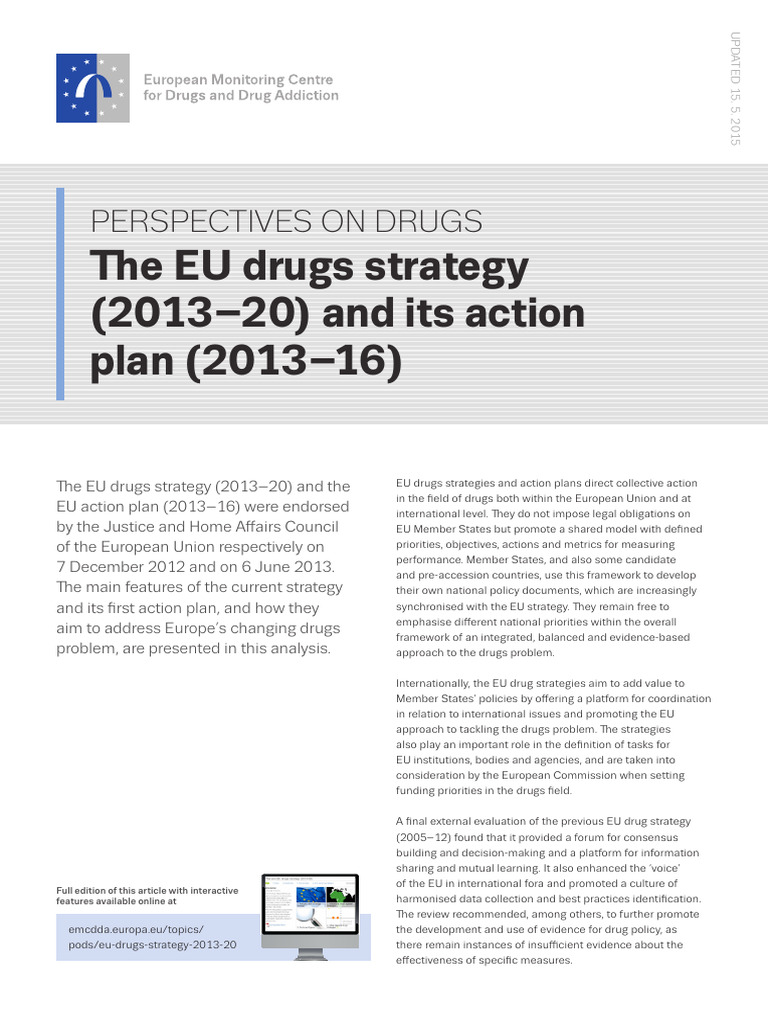 EU Drugs Strategy 2013-2020 Overview | PDF | European Union | Substance ...