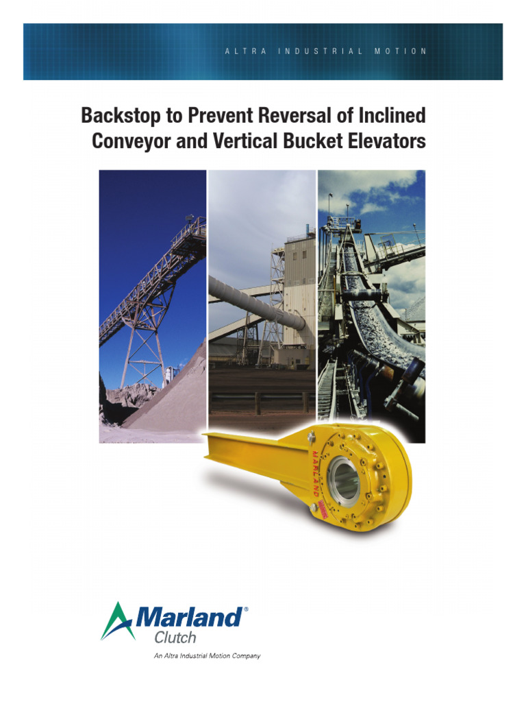 Catalogue Marland Backstop | PDF | Belt (Mechanical) | Elevator