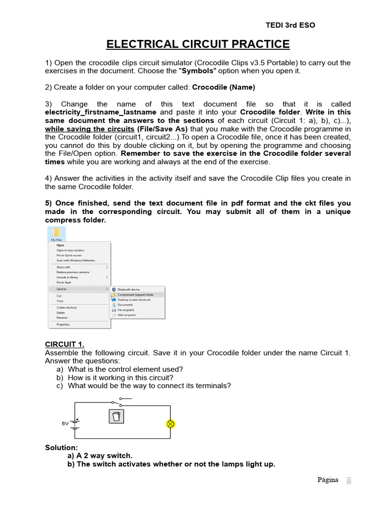 4.04 - Crocodile-Electric Circuits Gonzalo Carcelén3ºc | PDF ...