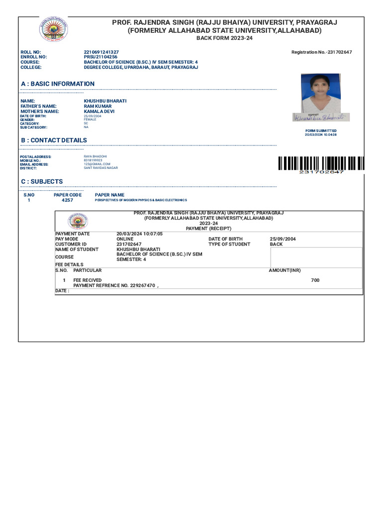 khushbu backform | PDF