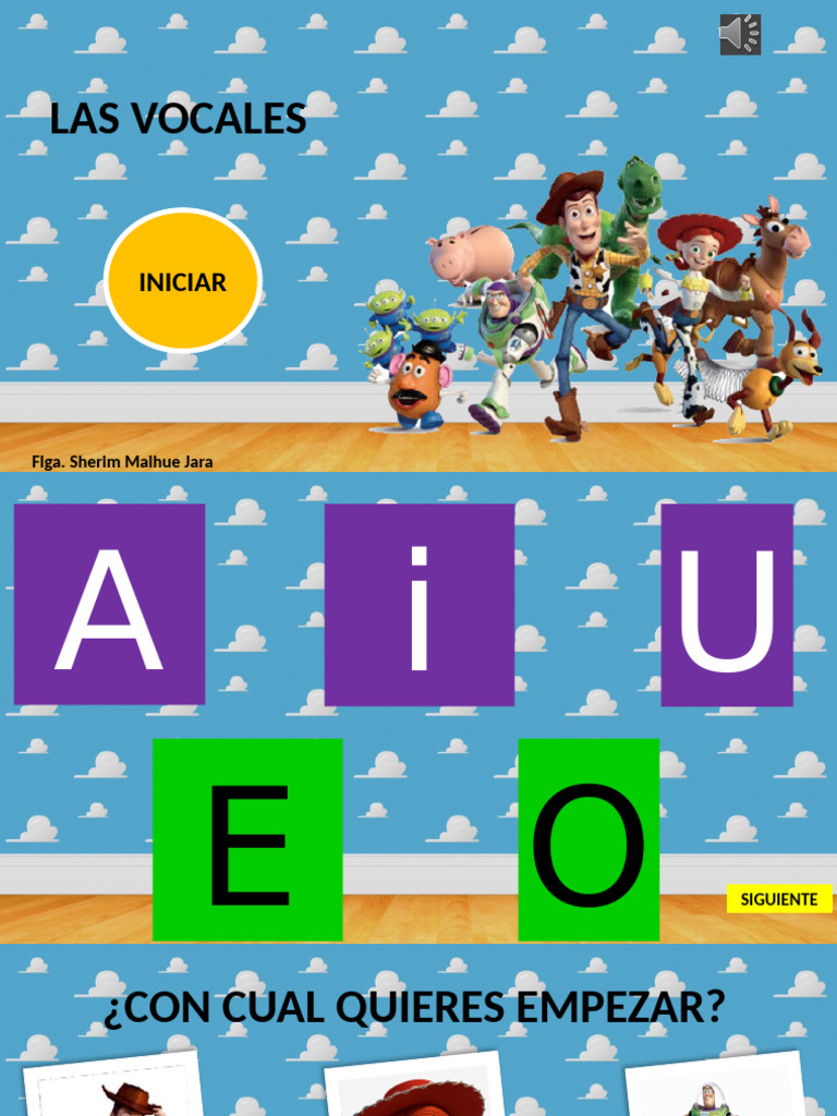 VOCALES - TOY STORY | PDF