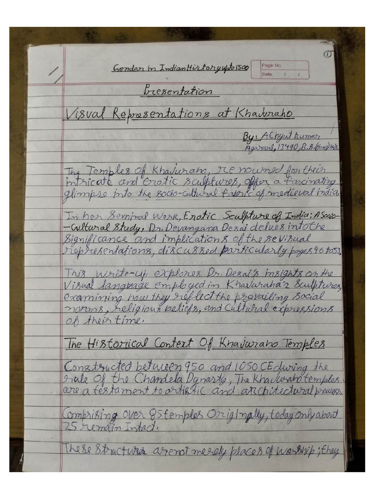 Presentation by Achyut Kumar Agarwal 13490 | PDF