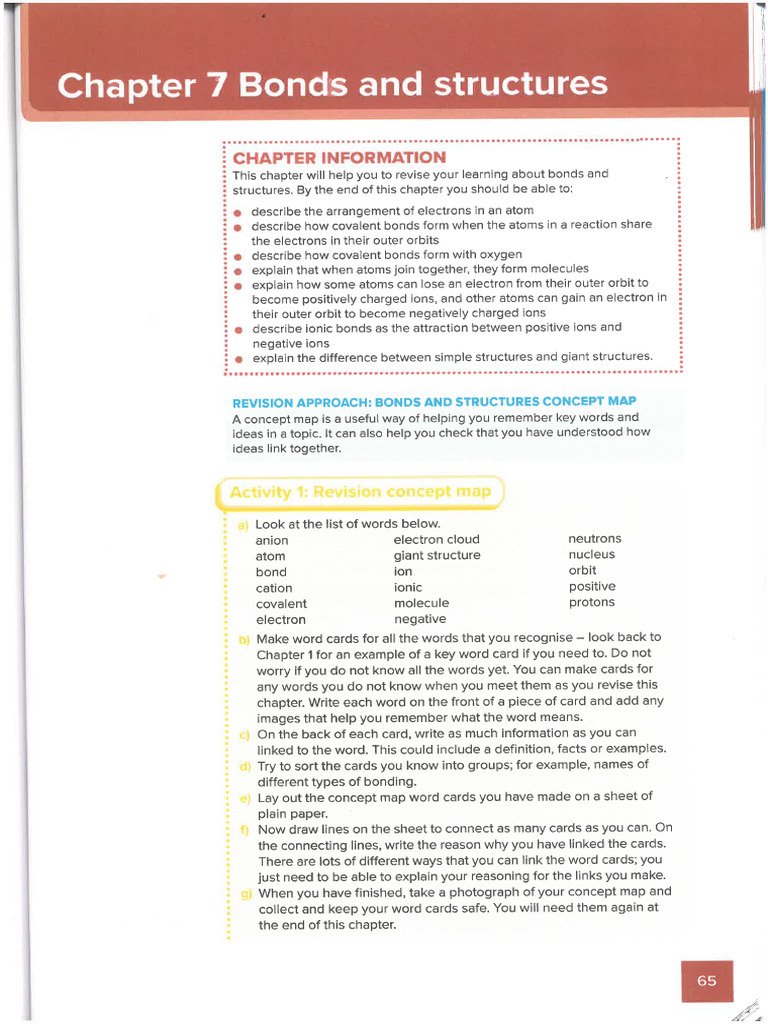 Atomic Bonds and Structure Practice | PDF
