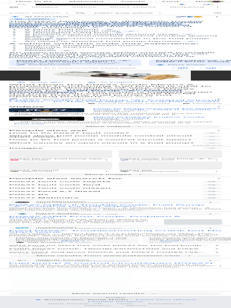 p0627 Fault Code - Google Search | PDF | Vehicles | Vehicle Technology