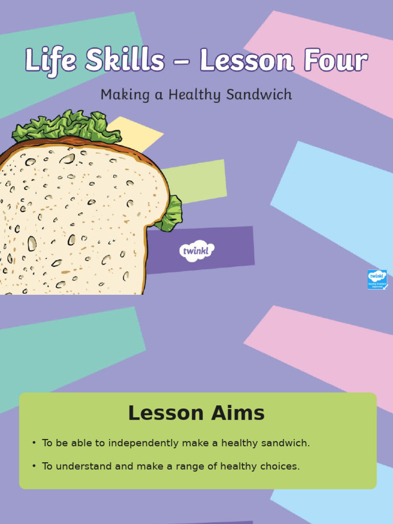 Healthy Sandwich Making Instructions | PDF