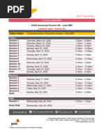 ACCA EXAM 2025 Time Schedule | PDF