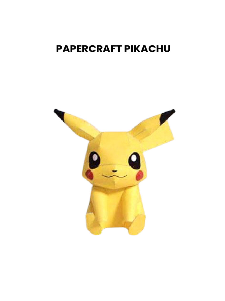 Papercraft Pikachu A Colorrr | PDF